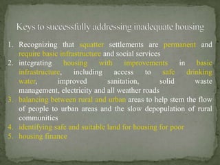 POVERTY HOUSING AND FINANCE: UNDERSTANDING THE URBAN POOR | PPTX