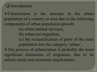 URBANIZATION & MIGRATION | PPTX