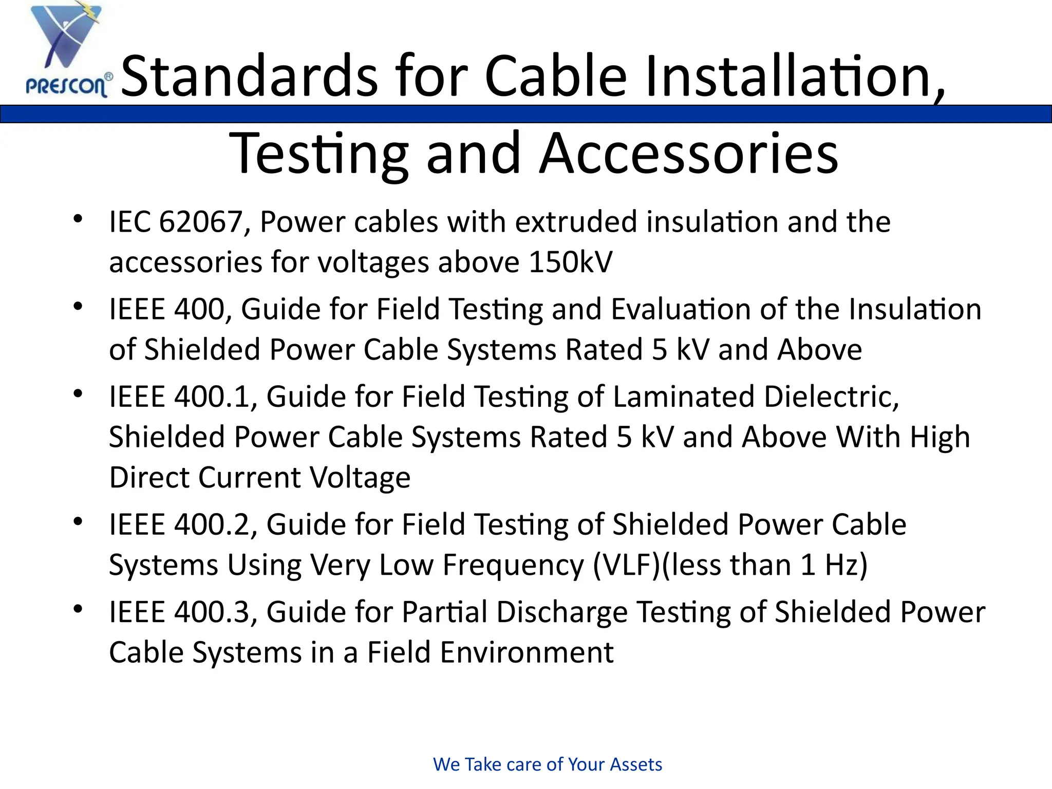 Presentation-Power-Cable-Condition-Assessment | PPTX | Physics | Science