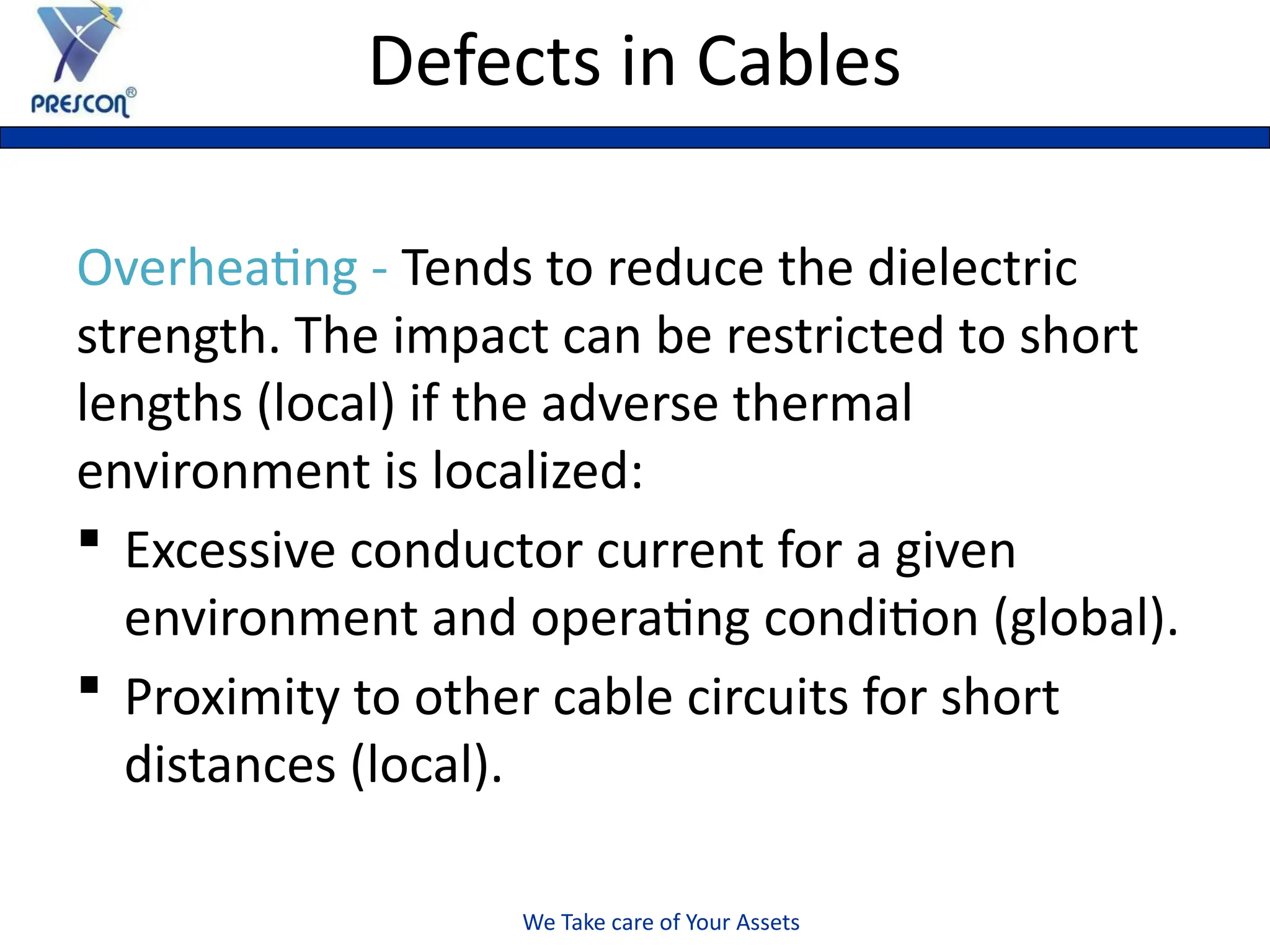 Presentation-Power-Cable-Condition-Assessment | PPTX | Physics | Science