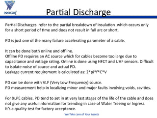 Presentation-Power-Cable-Condition-Assessment | PPTX | Physics | Science