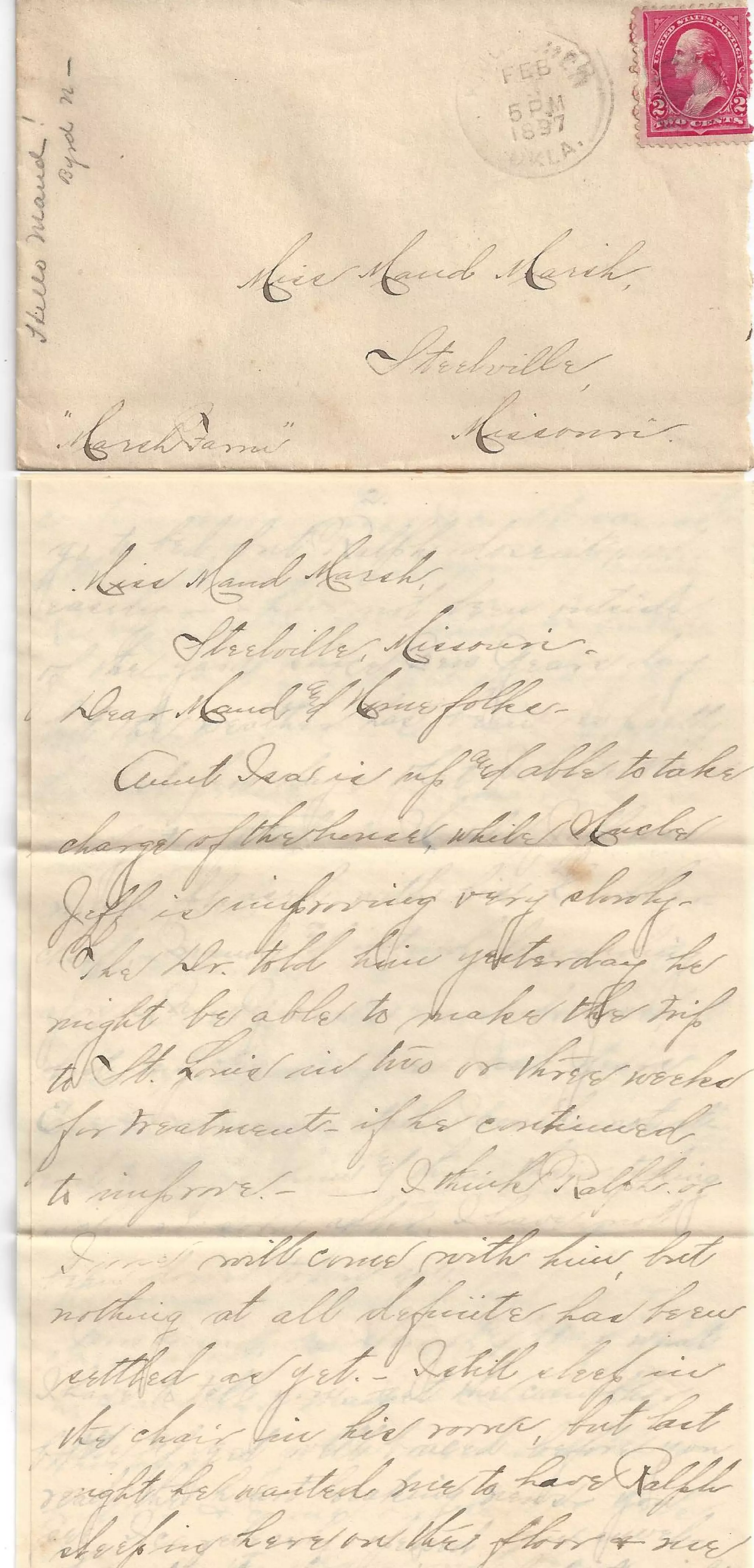 1897.2.3 ltr lula virginia marsh to maud marsh | PDF
