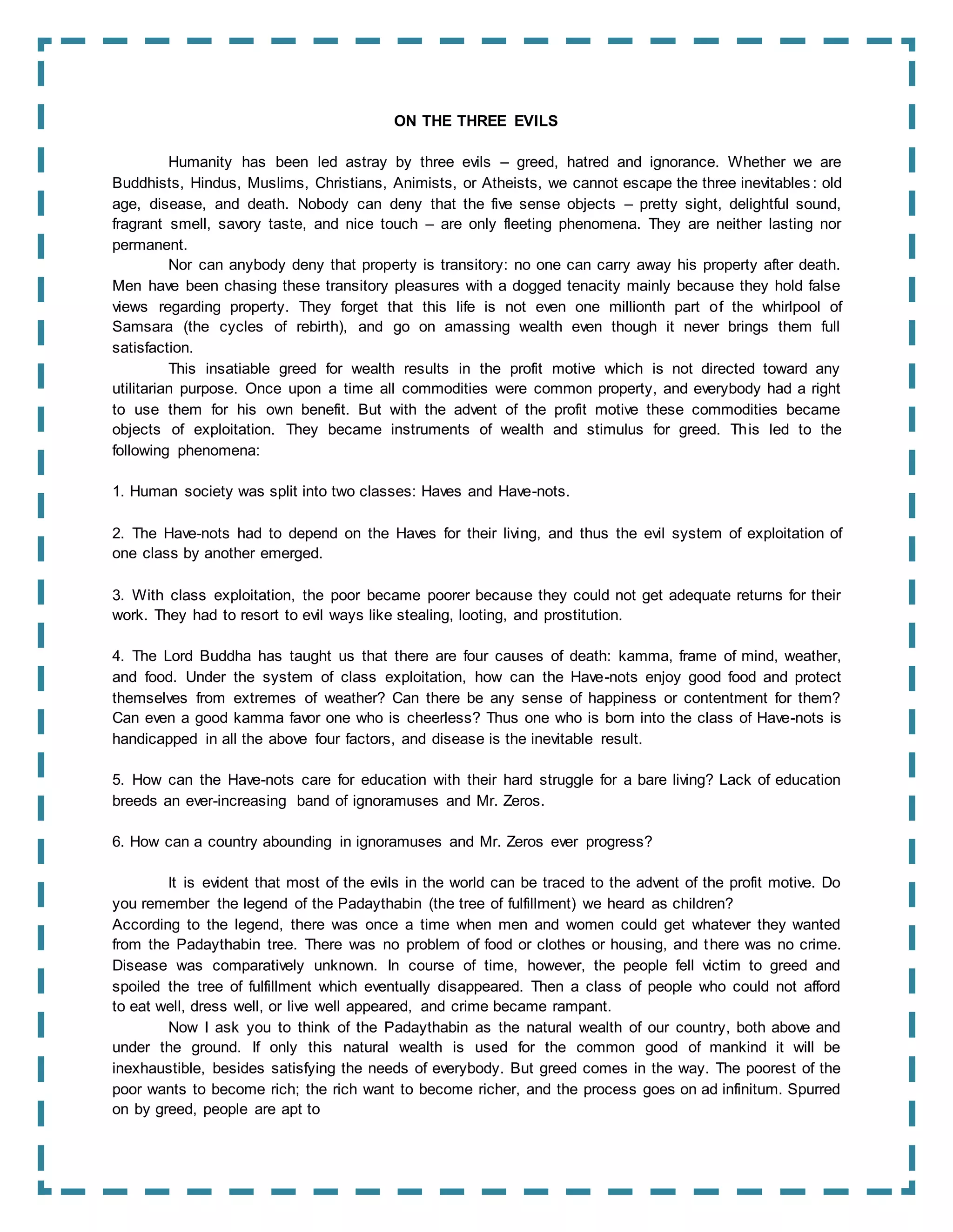 on-the-three-evils | DOCX