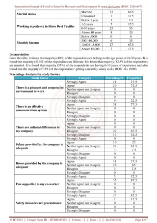A Study on Employer Employee Relationship with Special Reference to ...