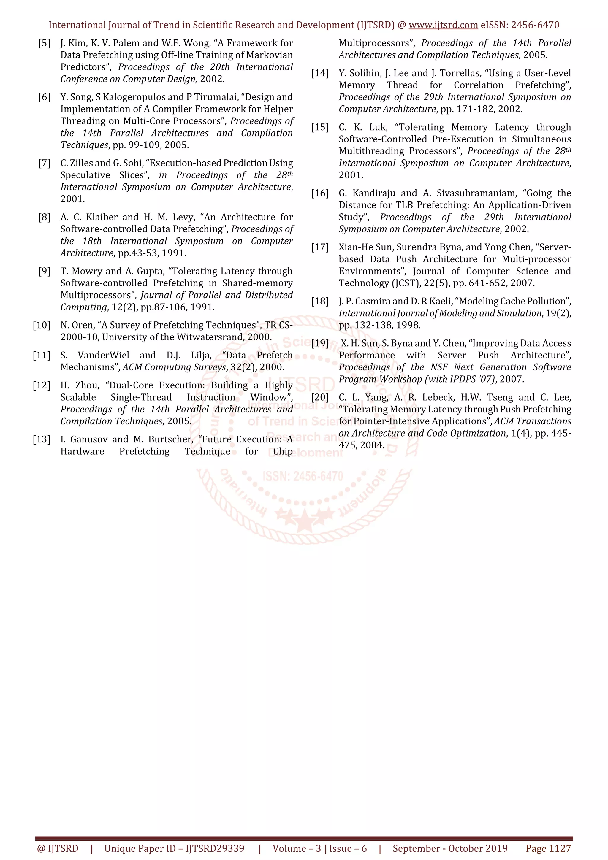 A Taxonomy of Data Prefetching Mechanisms | PDF | Data Storage and ...