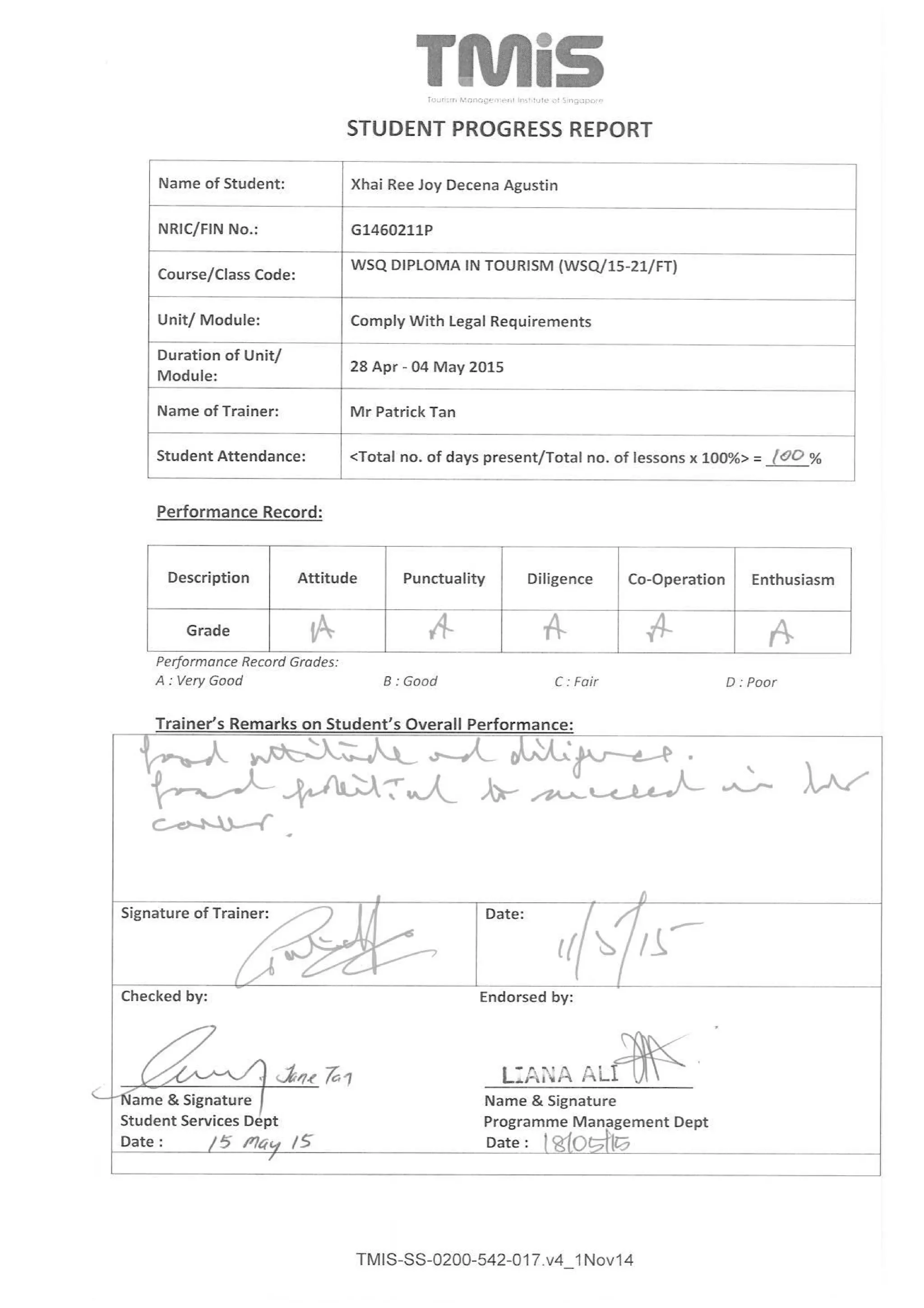 Student Progress Reports- TMIS | PDF