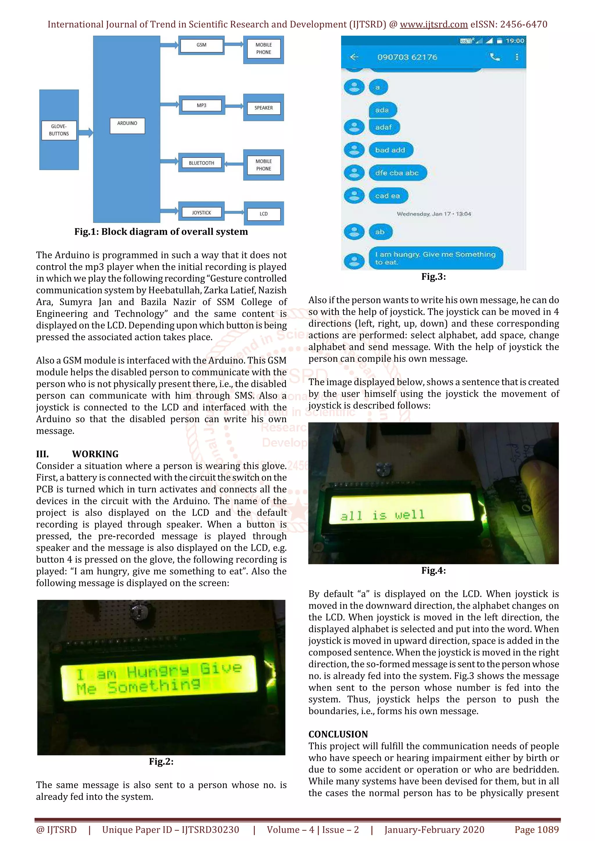 Gesture Based Communication System | PDF