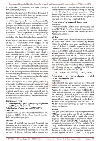 Synthesis, Characterization of Modified Guar Gum Copolymers through ...