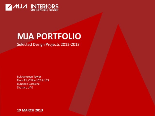 MJA Design Portfolio 2013 | PDF
