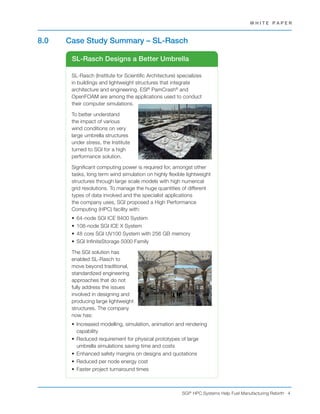 SGI HPC Systems Help Fuel Manufacturing Rebirth 2015 | PDF