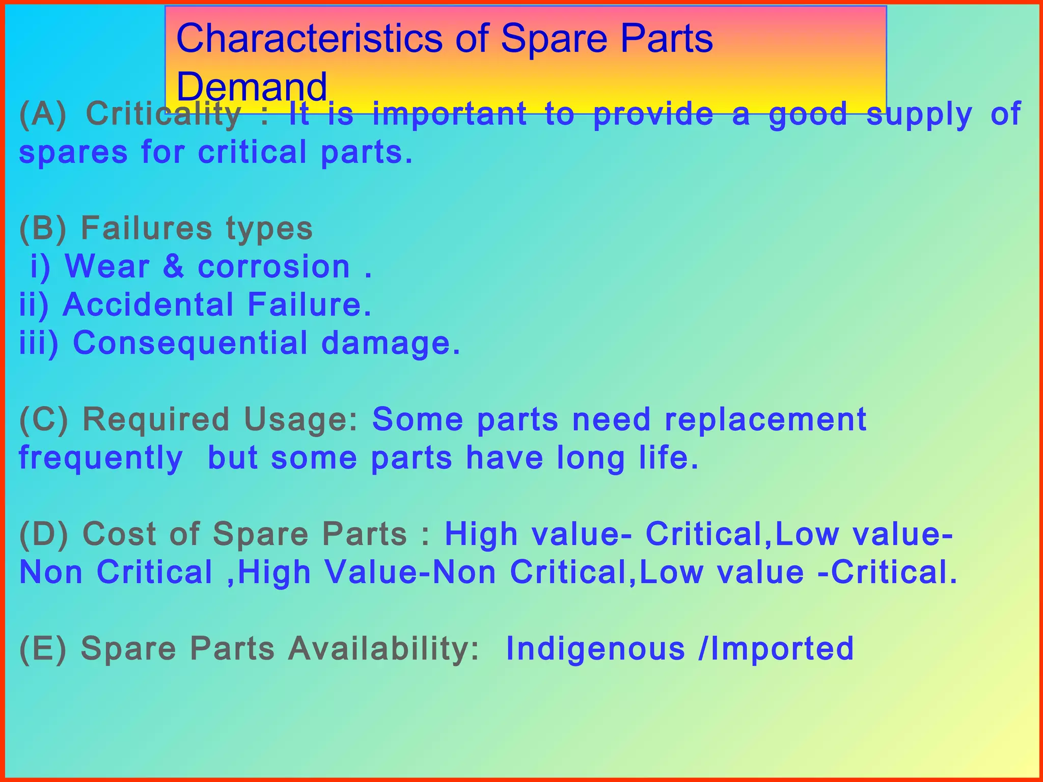 sparepartsmanagment | PPT