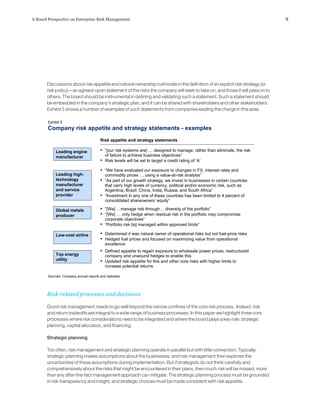 A Board Perspective on Enterprise Risk Management | PDF