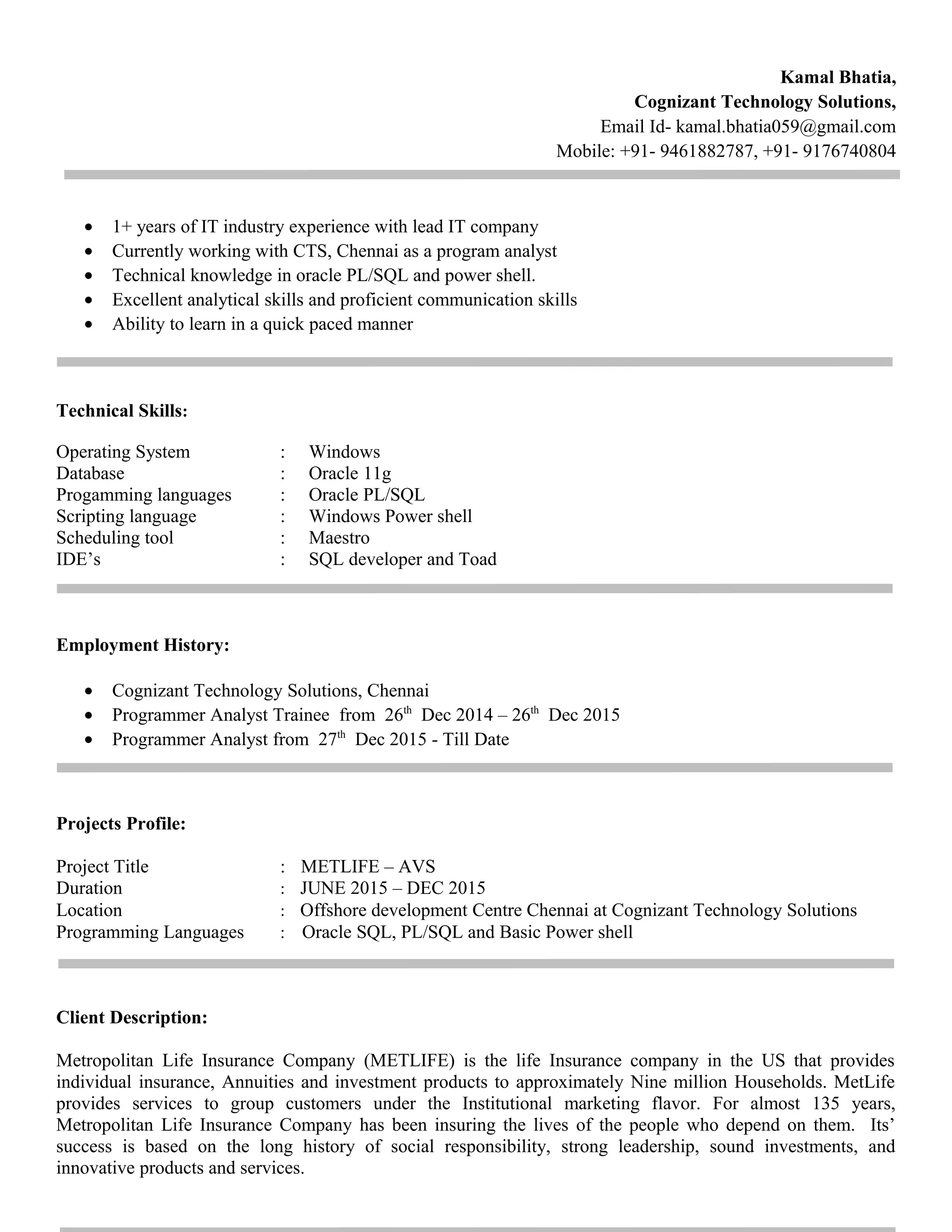 Kamal _Resume _edit | DOC