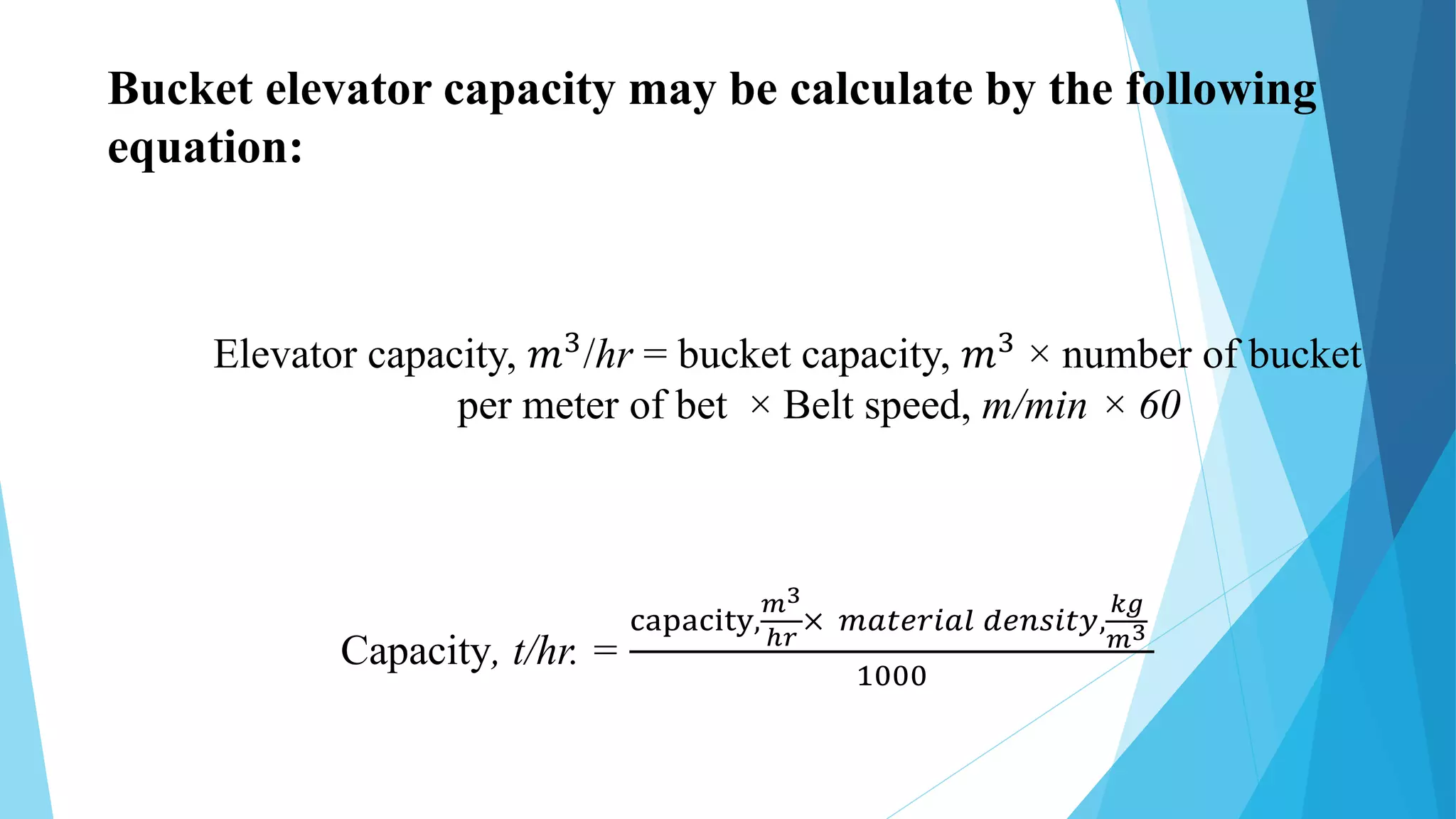 BUCKET ELEVATOR | PPTX