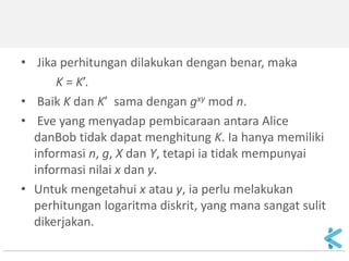 Kriptografi - Algoritma Diffie Hellman | PDF