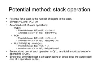 Amortized analysis | PPT
