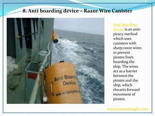 18 anti piracy weapons | PPTX