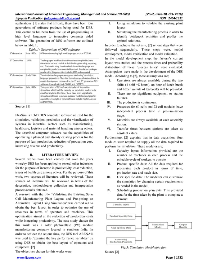 application of discrete event simulation in industrial sectors a case ...