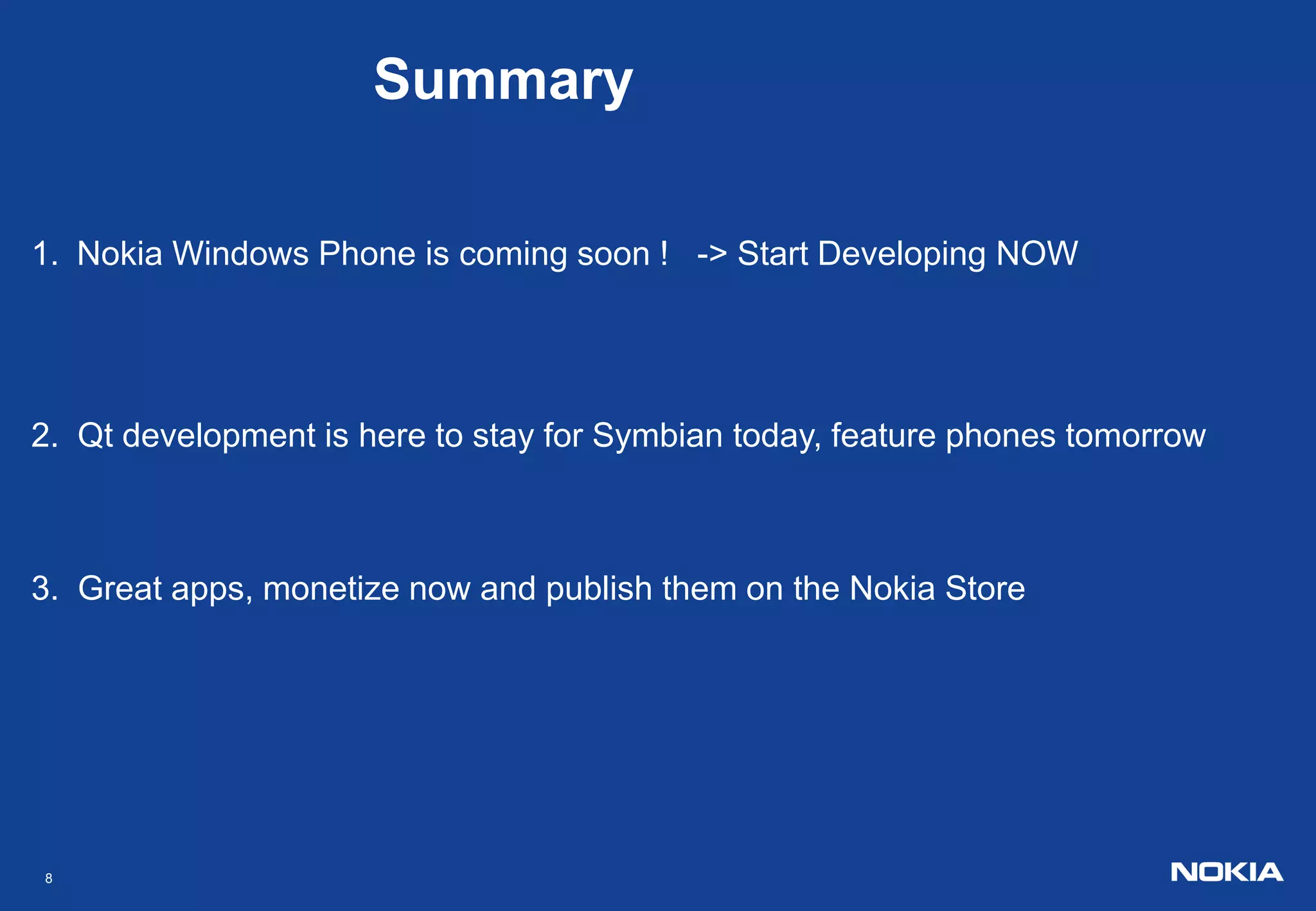 Nokia, Connecting Devlopers | PPTX