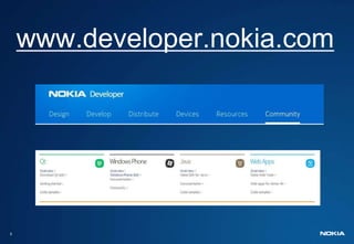 Nokia, Connecting Devlopers | PPT