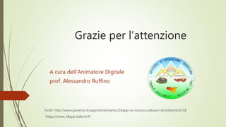 18 app, un bonus cultura per i diciottenni | PPT