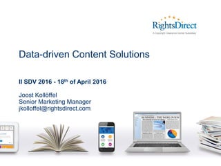 II-SDV 2016 RightsDirect | PDF | Desktop Publishing | Computer Software ...