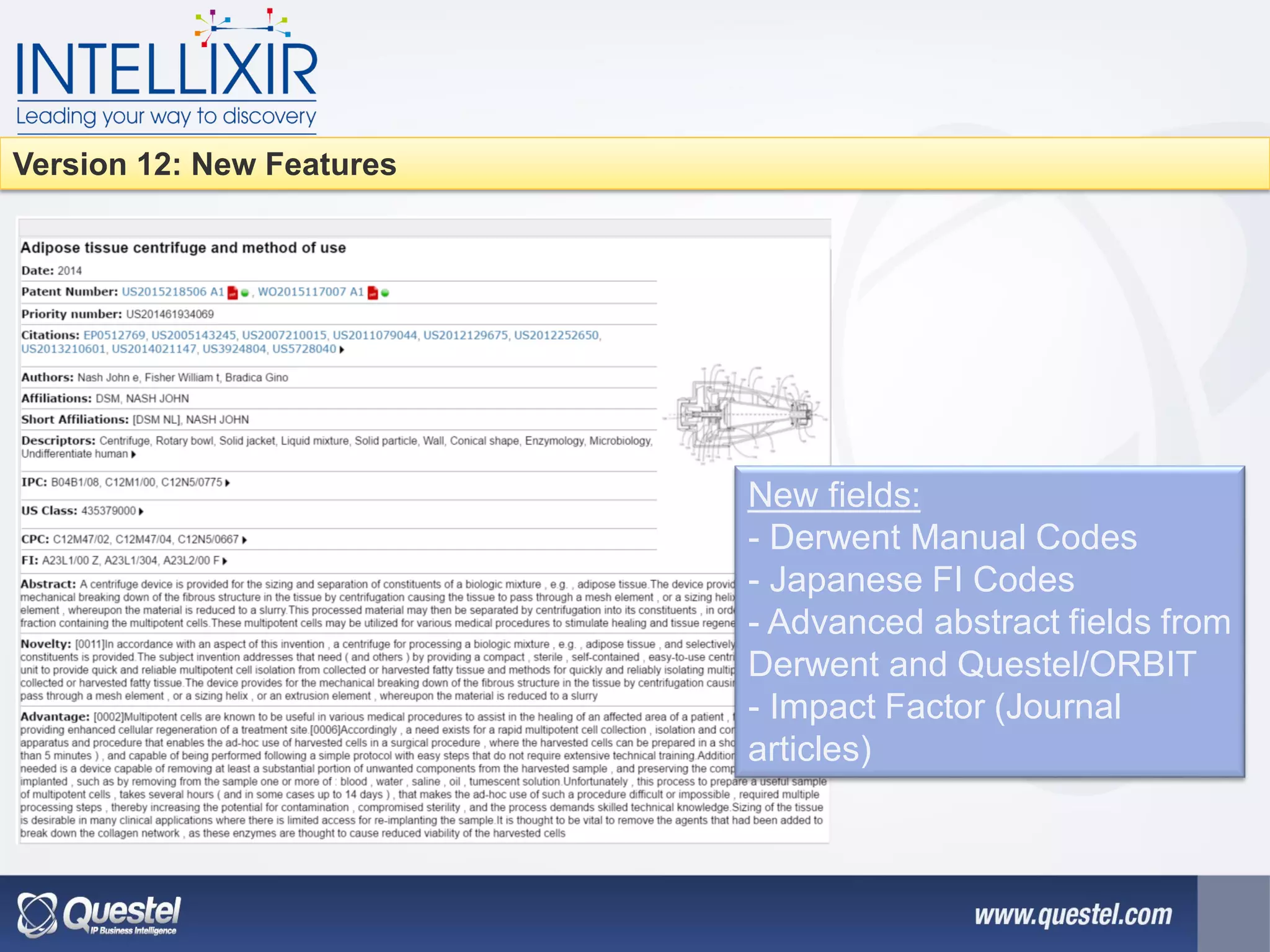 II-SDV 2016 Questel Intellixir | PPT