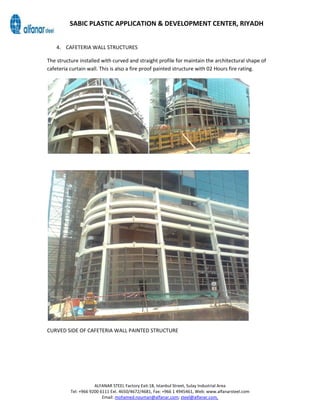 Alfanar SPADC Riyadh Project - Steel Structural package | PDF