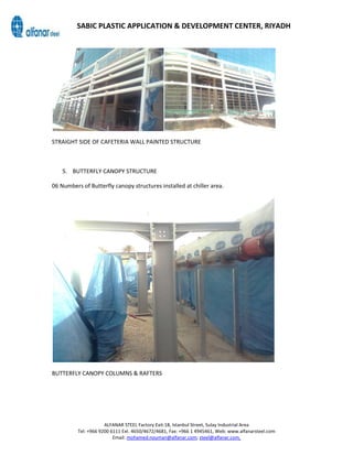Alfanar SPADC Riyadh Project - Steel Structural package | PDF