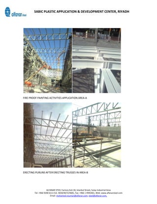 Alfanar SPADC Riyadh Project - Steel Structural package | PDF