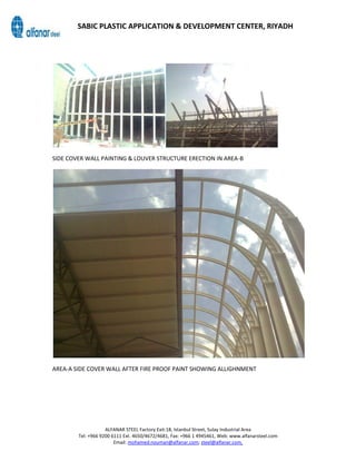 Alfanar SPADC Riyadh Project - Steel Structural package | PDF