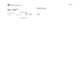 Graduate Transcript | PPT