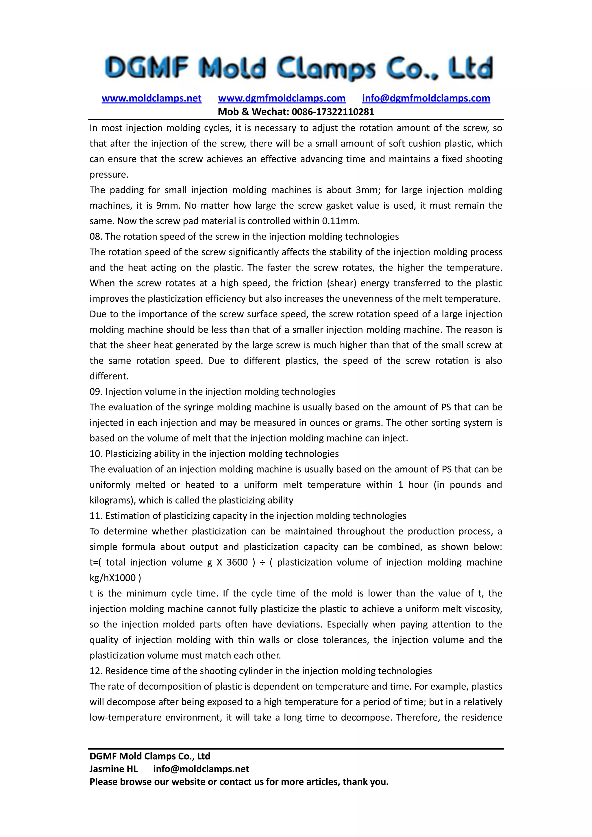 18 basic injection molding technologies | PDF | Science