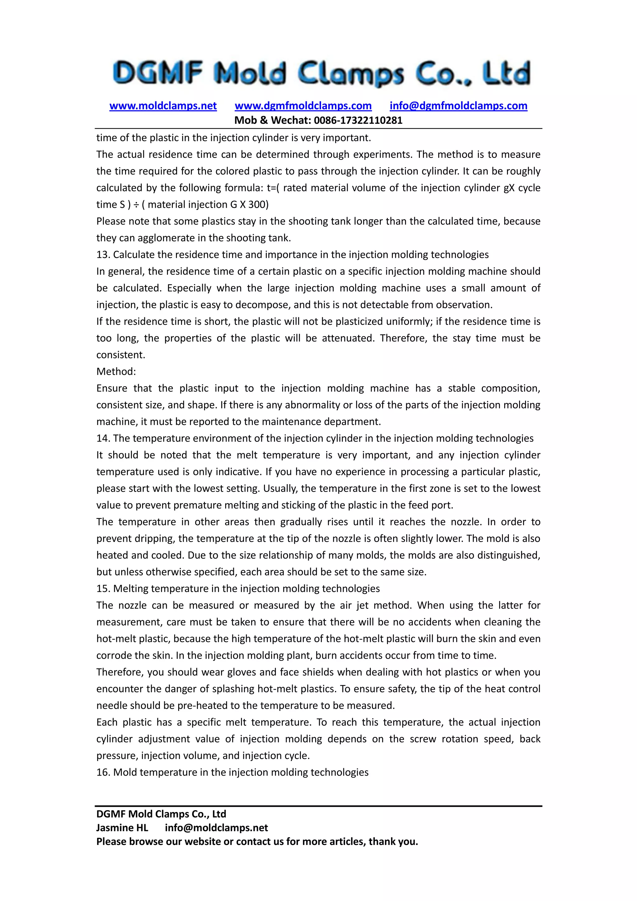 18 basic injection molding technologies | PDF | Science