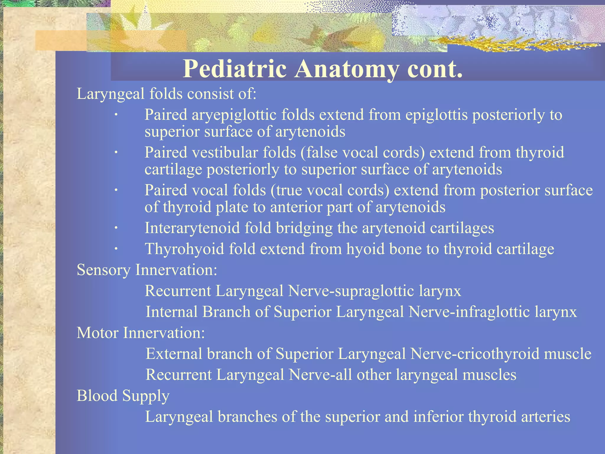 18 basics of pediatric airway anatomy, physiology and management | PPT