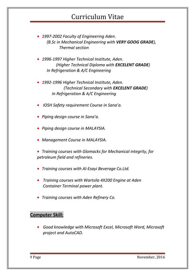 Mohd Mustafa CV | PDF