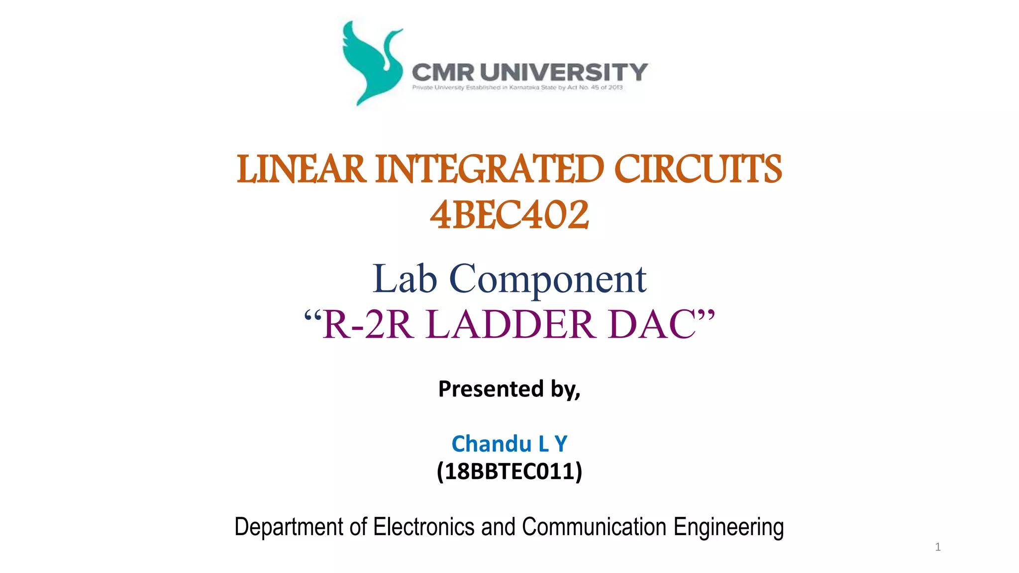 R-2R Ladder DAC | PPTX