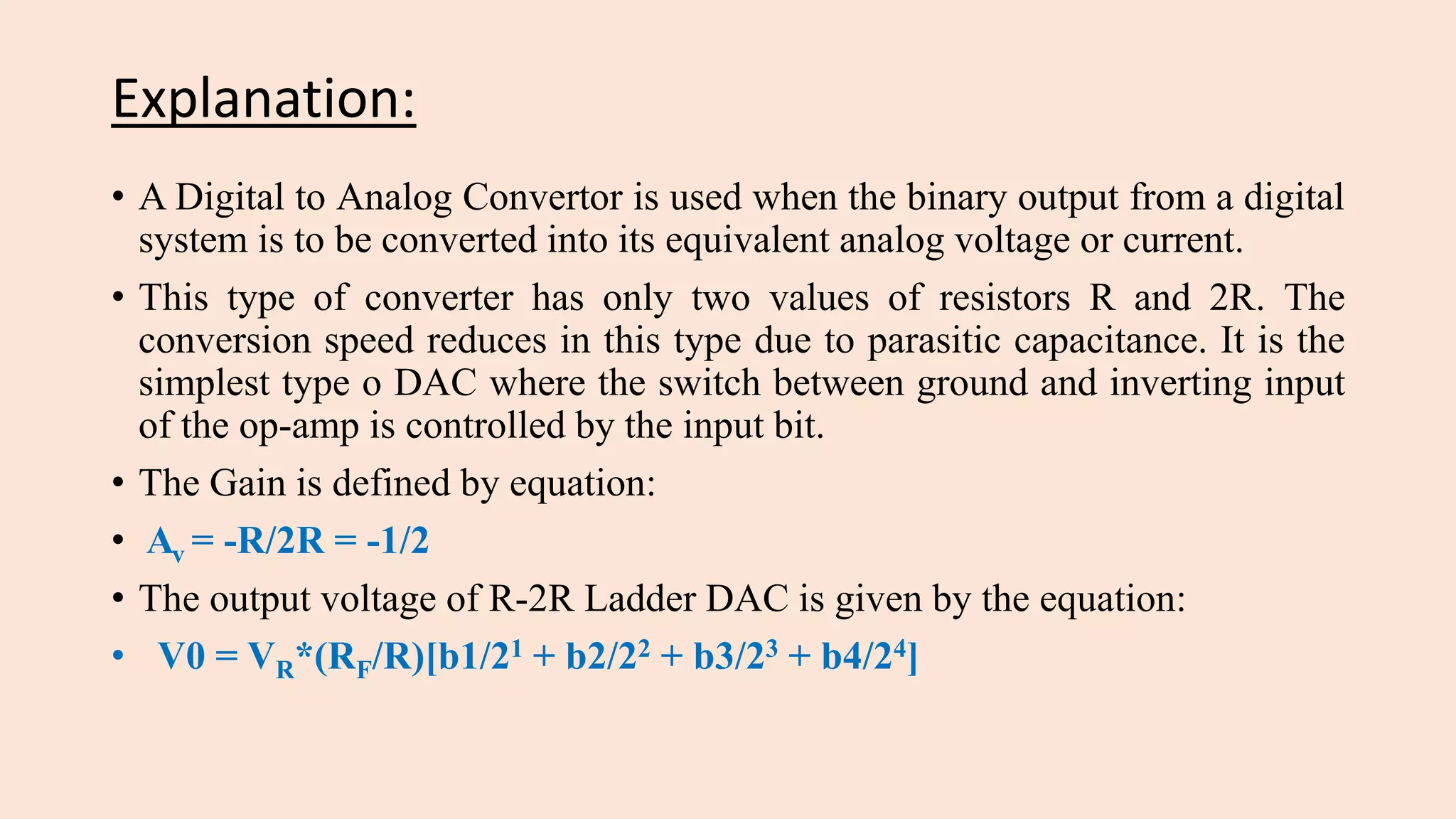 R-2R Ladder DAC | PPTX