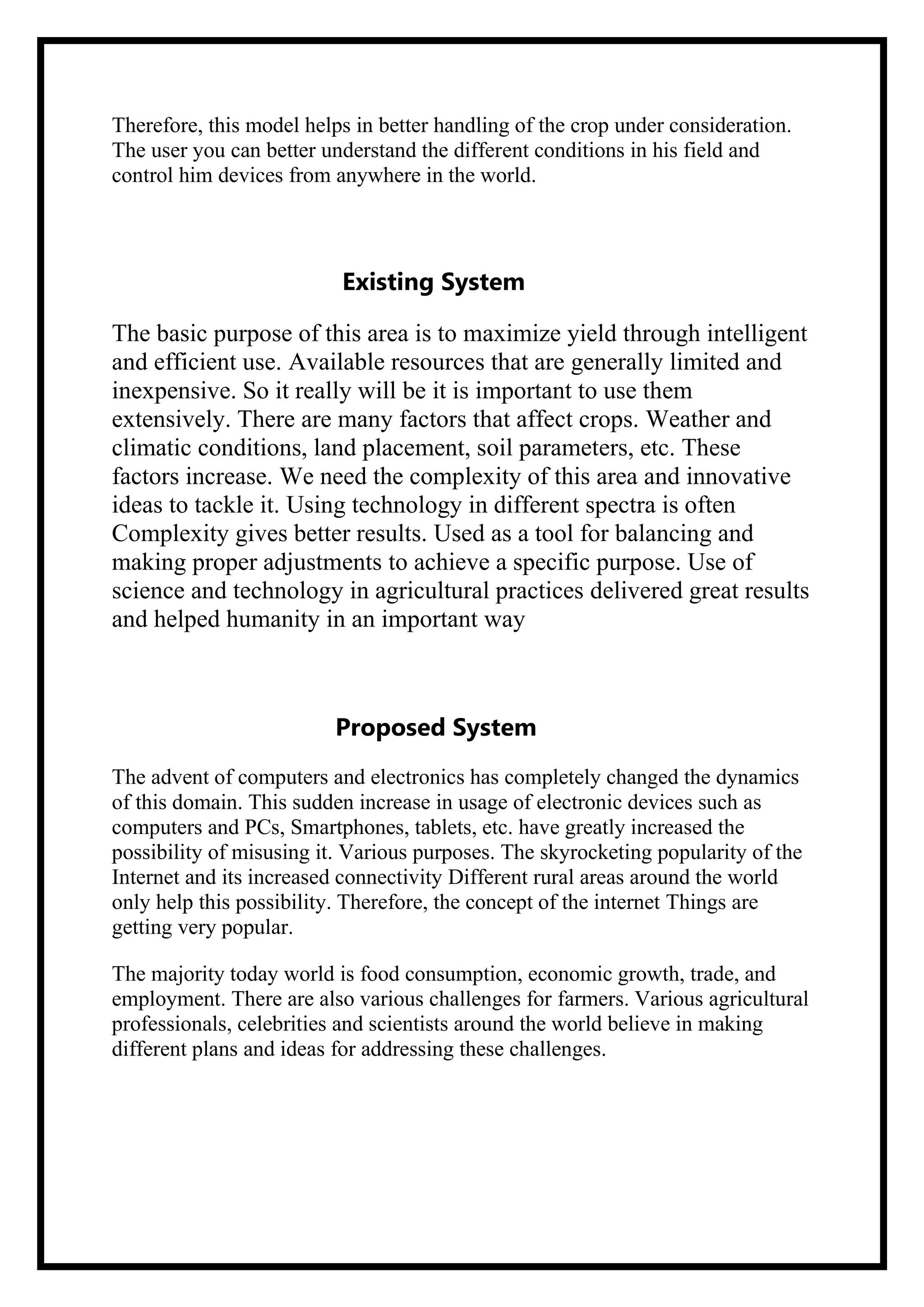 Temperature Monitering System For Smart Crop | PDF