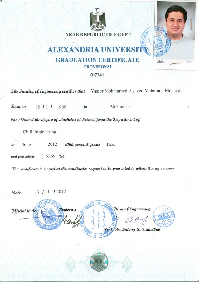 Graduation Certificate English | PDF | Postgraduate Education | College Education