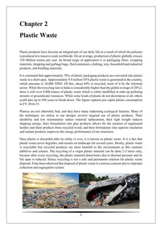 Prevention Of Plastic Pollution And Comparison With Paper | PDF