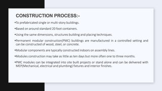 Modular Construction | PPTX