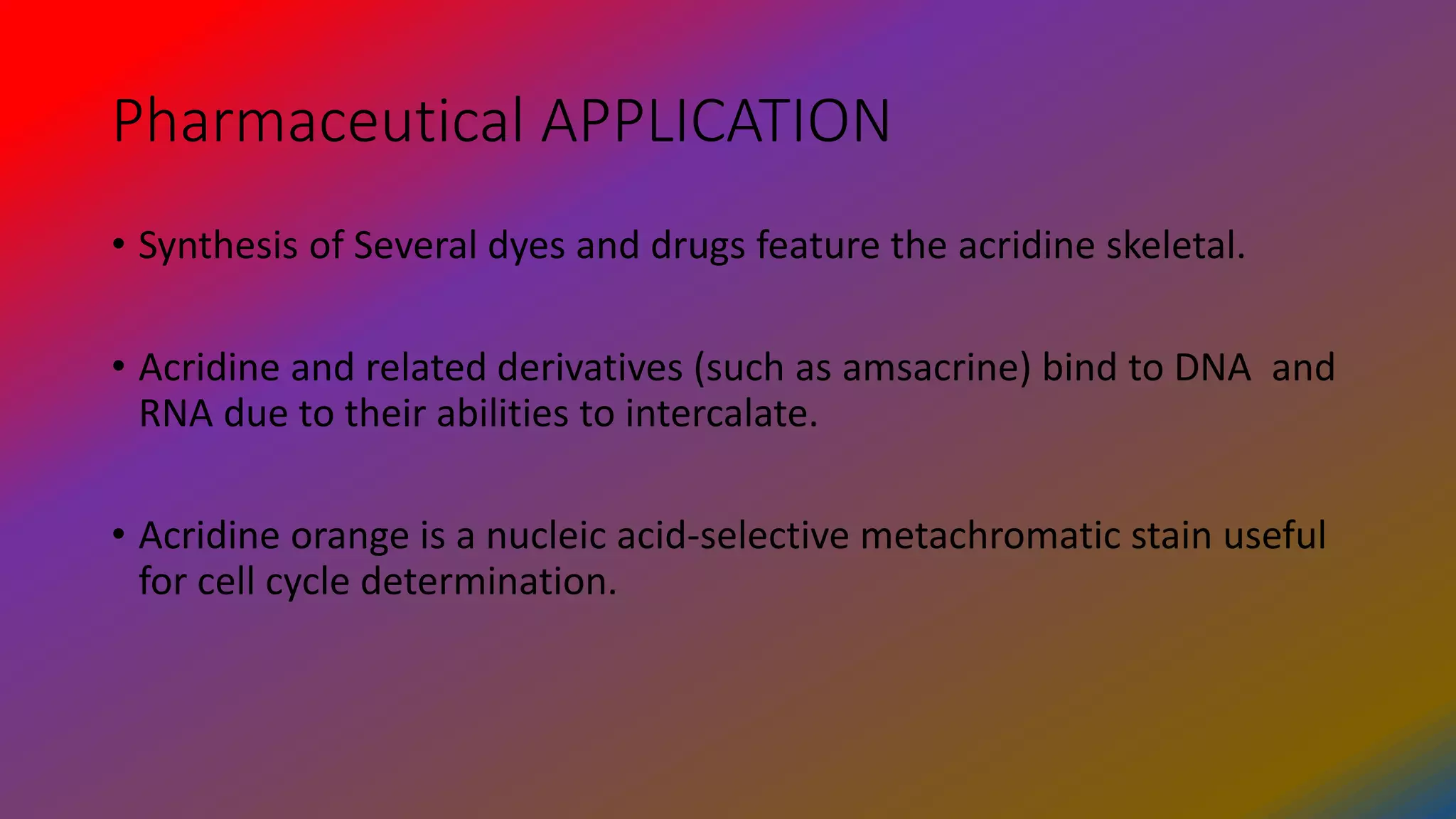 Bernthsen acridine synthesis (CHEMISTRIAN) | PPTX