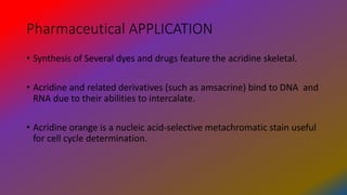 Bernthsen acridine synthesis (CHEMISTRIAN) | PPTX