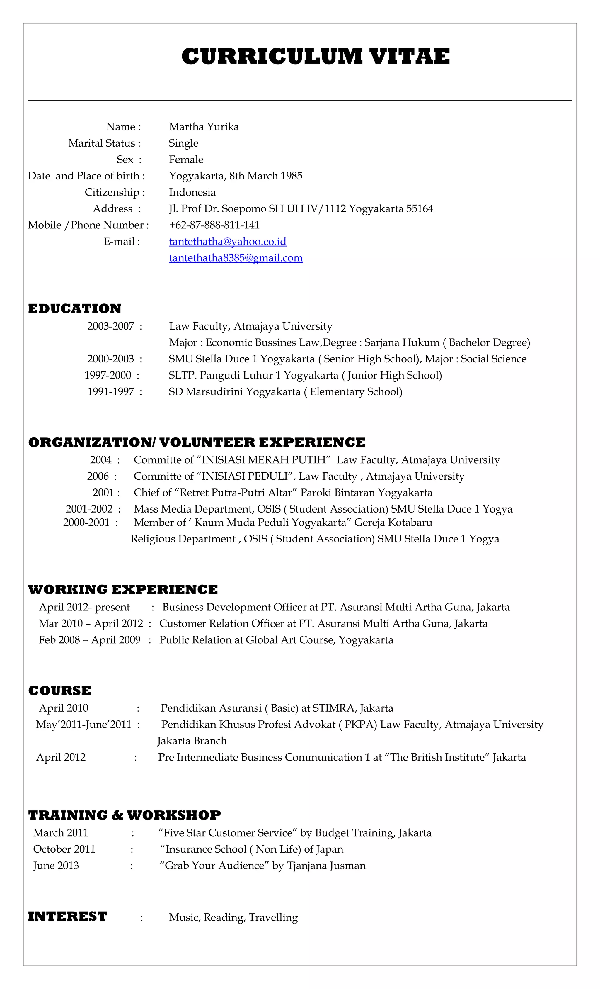 CURRICULUM VITAE | DOC