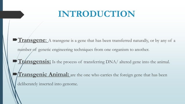 18BPH044- TRANSGENIC AND GENOMIC ANALYSIS.pptx | Biotech and Biomedical Industry | Industries