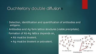 ouchterlony double diffusion method and immunoblotting | PDF