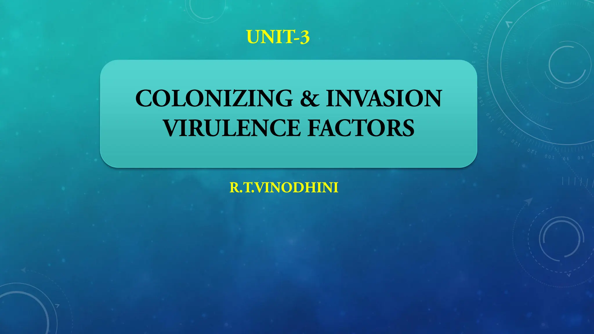 colonizing and invasion virulence factors | PDF