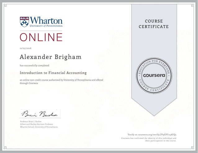 Coursera Certificate | PDF