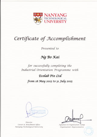Distinction in Industrial Orientation | PDF